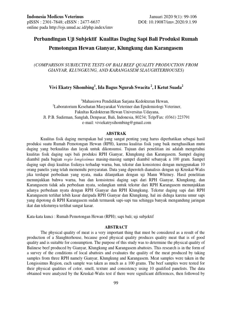 Tekstur Daging | PDF