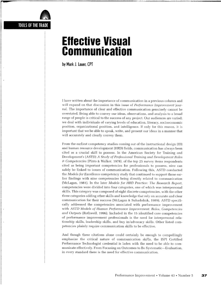 Effective Visual Communication | PDF