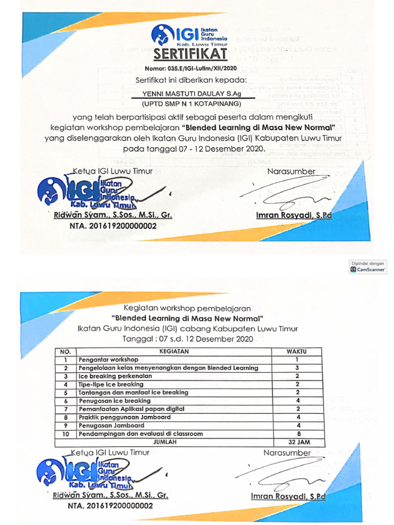 Serti IGI 2020 | PDF