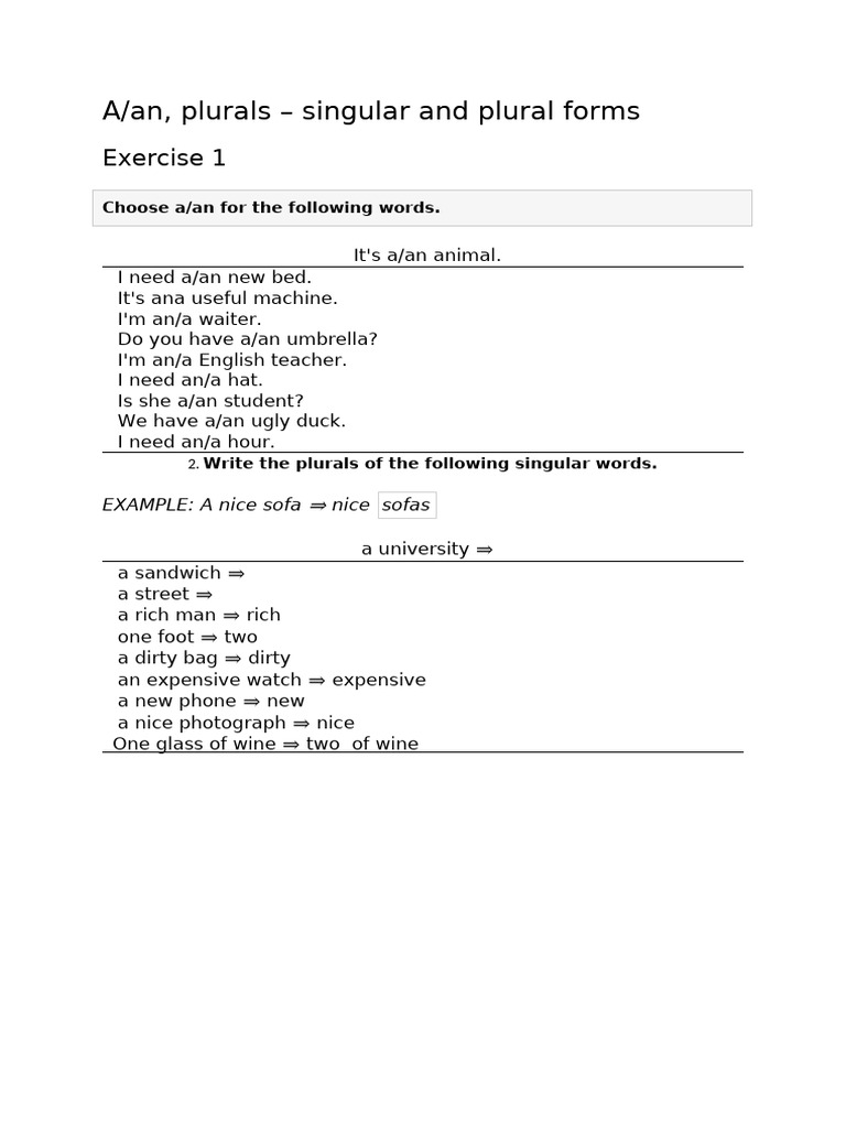 A An Exercise | PDF | Language Arts & Discipline