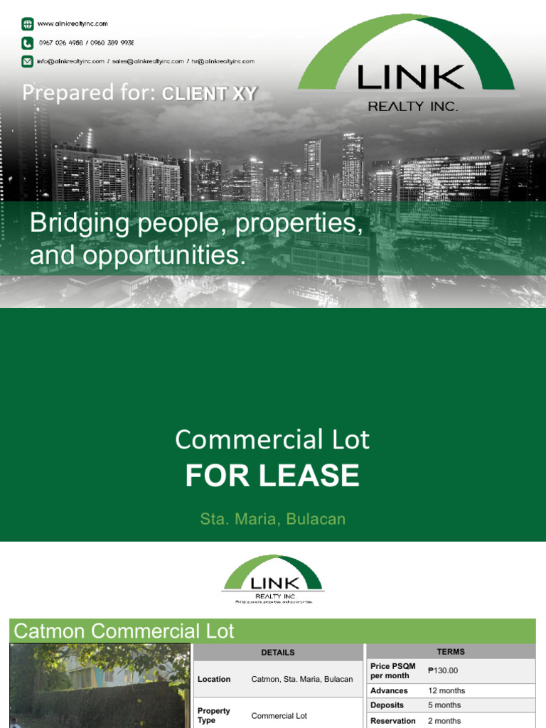 ALRI-AR-240304-Lot For Lease, in Catmon, Sta. Maria, Bulacan | PDF