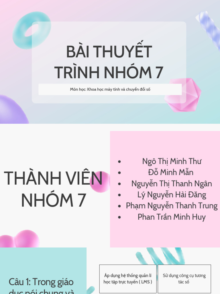 Bài Thuyết Trình Nhóm 7 PDF | PDF