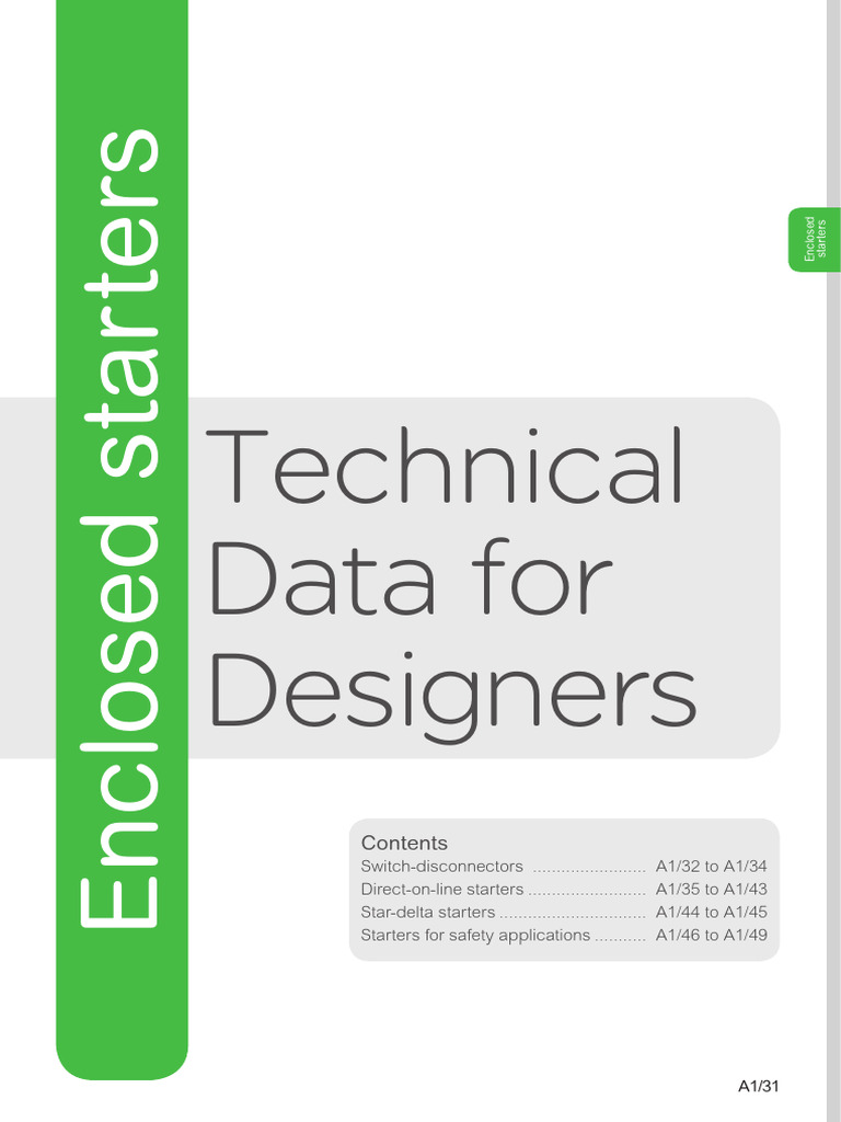 A1 - Enclosed Starters - T - EN (Dgcat) | PDF | Equipment | Electrical ...