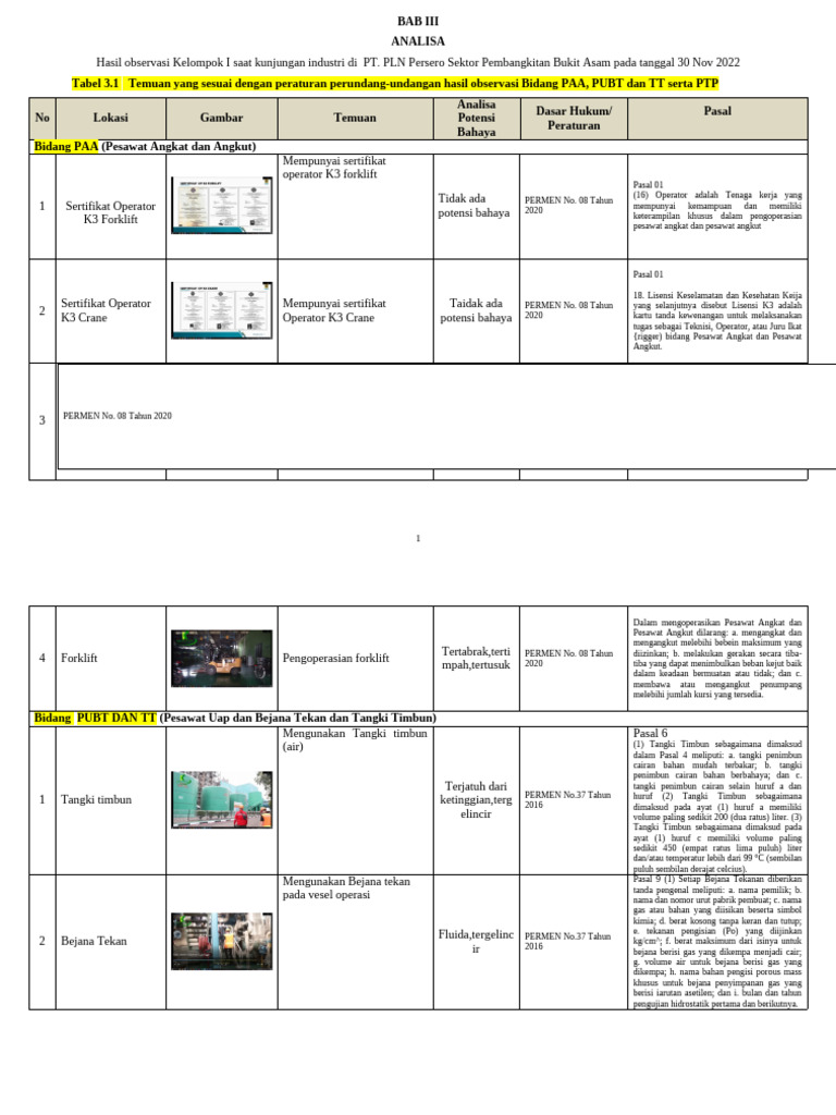 04,.format Temuan Kesesuaian Dan Ketidaksesuain (Paa, Pubt Dan TT Serta PTP) | PDF