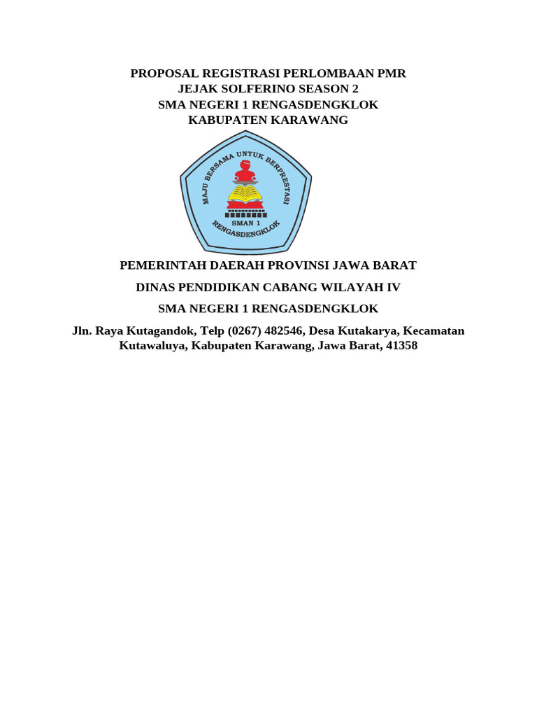 Proposal Lomba PMR Jejak Solferino | PDF