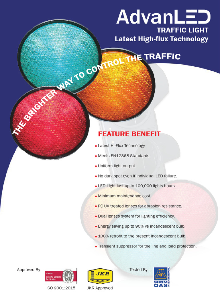 High-Flux LED Traffic Light Specs | PDF | Mains Electricity ...