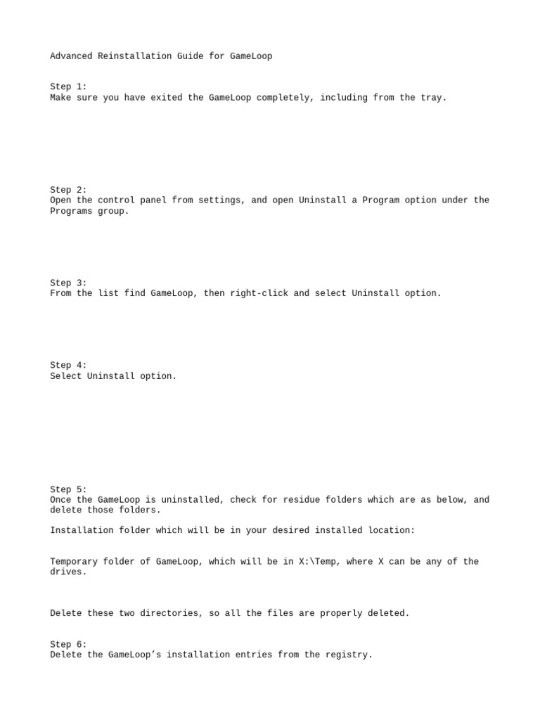 Advanced Reinstallation Guide | PDF