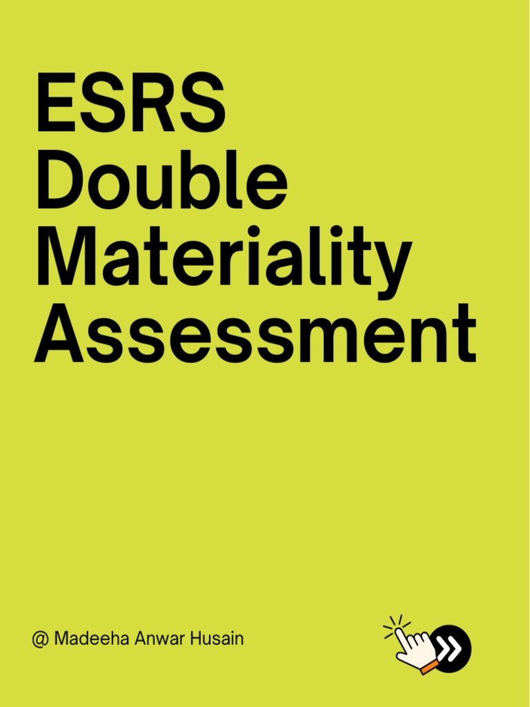 Double Materiality in ESRS Explained | PDF | Business