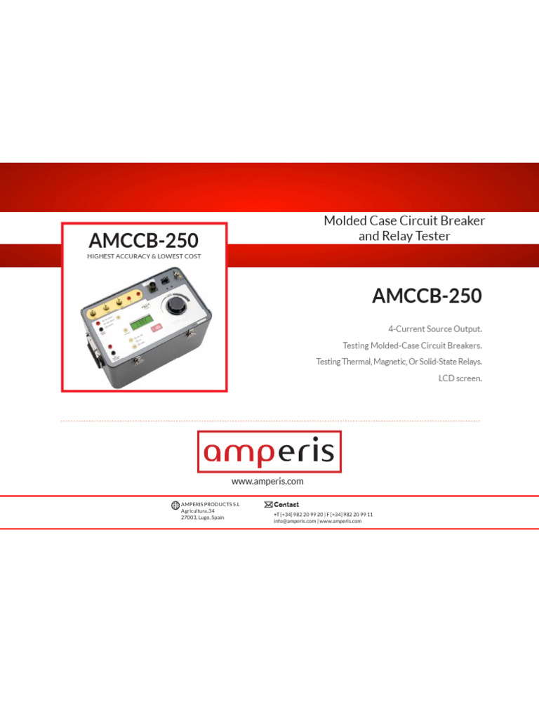 MCCB and relay | PDF | Relay | Alternating Current