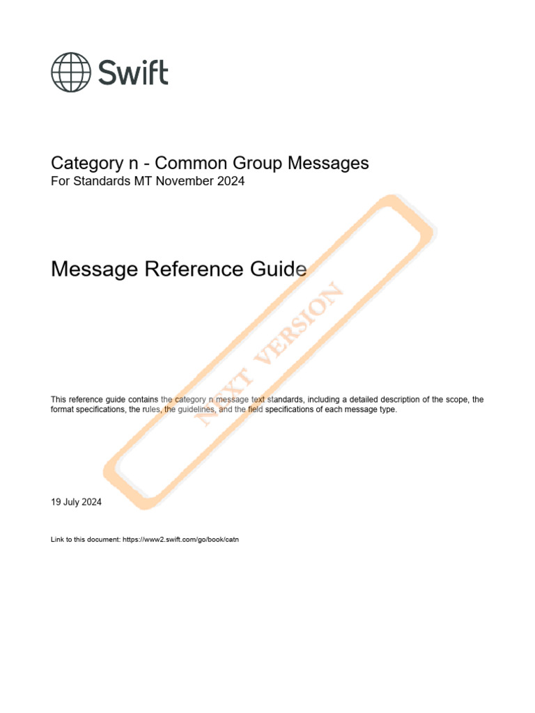 Common Group Messages | PDF | Information | Specification (Technical ...