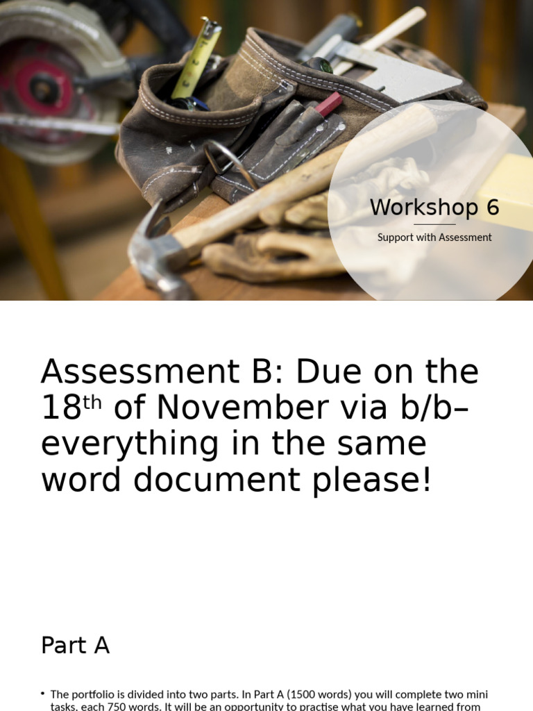 APD Workshop: Assessment B Guidelines | PDF | Cognition | Human ...