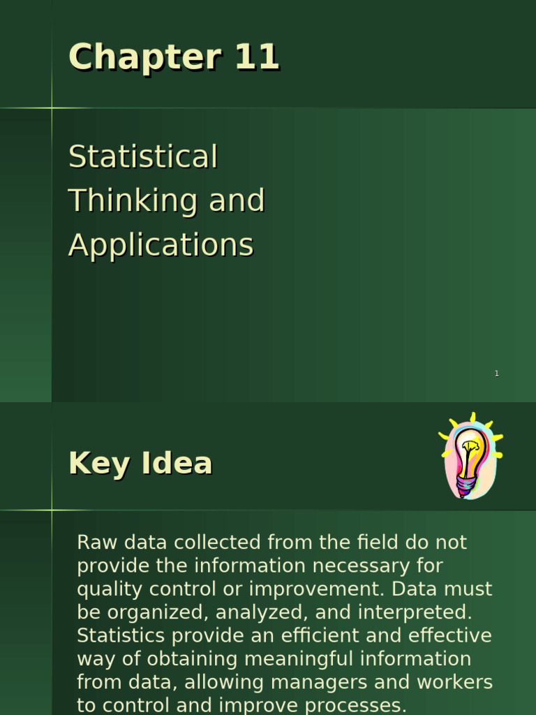 Chap 11 Statistical Thinking Pdf Sampling Statistics Statistics