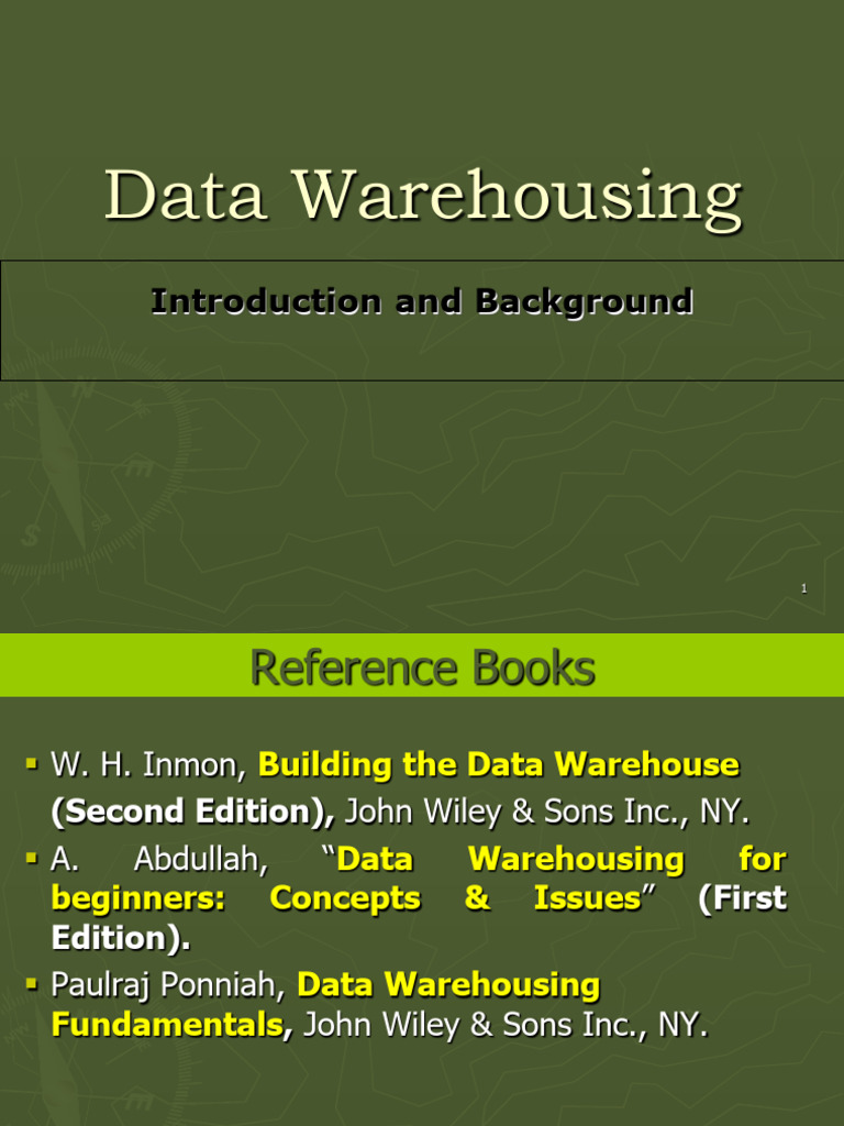 Intoduction DW | PDF | Decision Support System | Data Warehouse Intoduction DW | PDF | Decision Support System | Data Warehouse