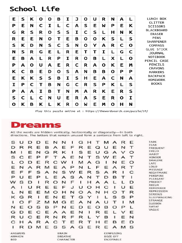 Random Crossword Puzzle | PDF