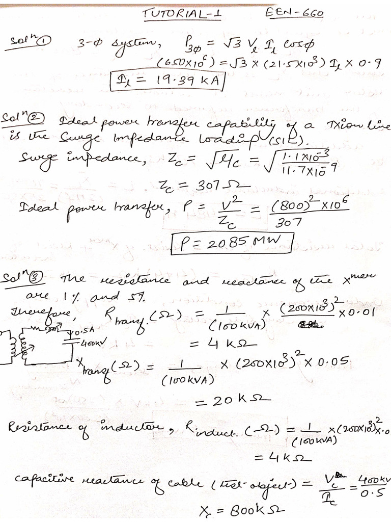 Tutorial-1 Solution | PDF