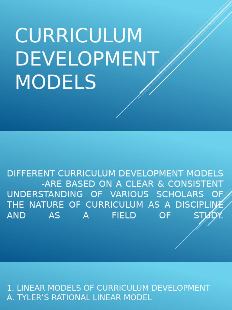 Curriculum Development Models | PDF | Career & Growth | Science ...