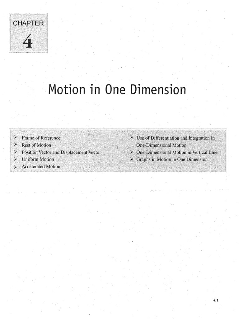 Motion One Dimension | PDF