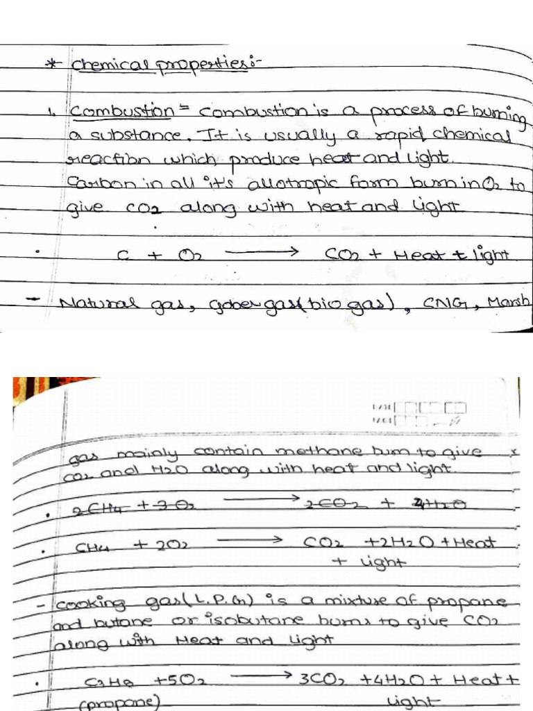 Carbon and Its Compound Notes | PDF