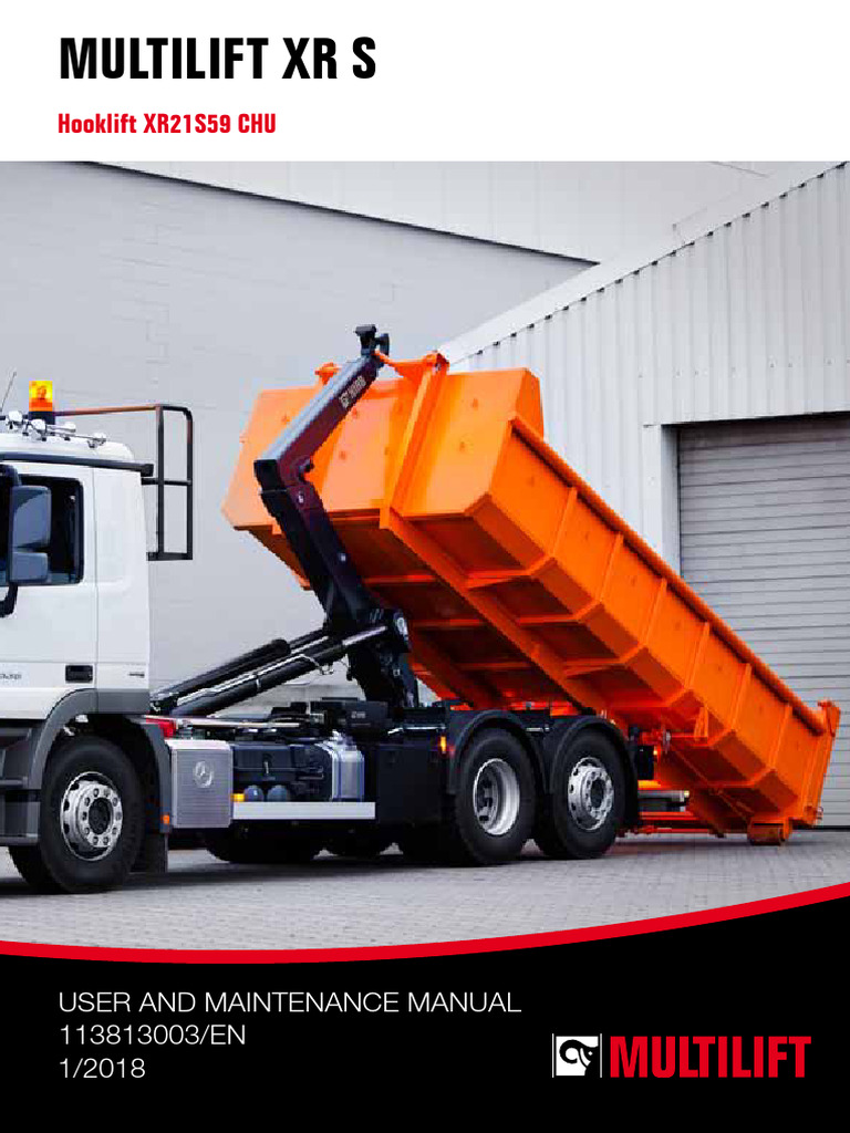 Multilift XR21S Hooklift Manual | PDF | Truck | Vehicles