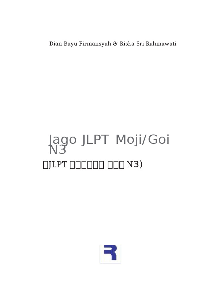 Jago JLPT | PDF | Seni & Disiplin Bahasa