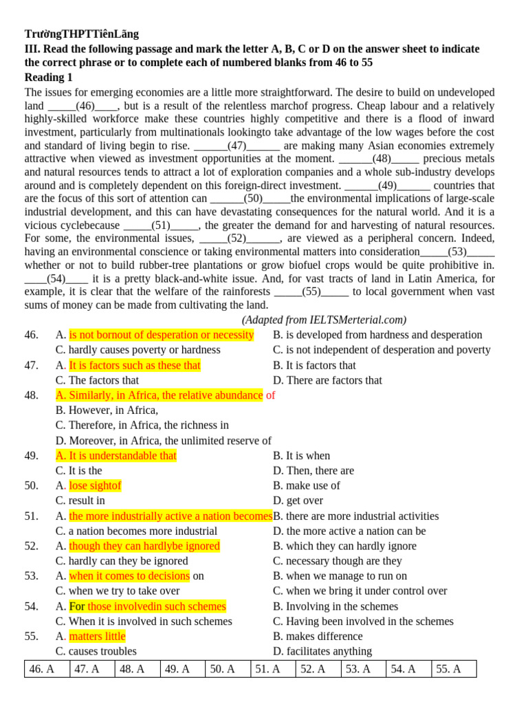 DẠNG BÀI 8 TỪ ĐỀ 1 ĐẾN 20 | PDF | Memory | Evaporation