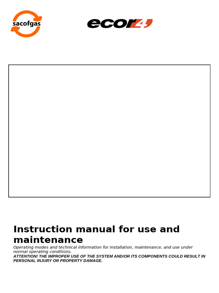 Manuale D'uso ECOR4 - Sacofgas 03102023 - EN | PDF | Gases | Flow Measurement