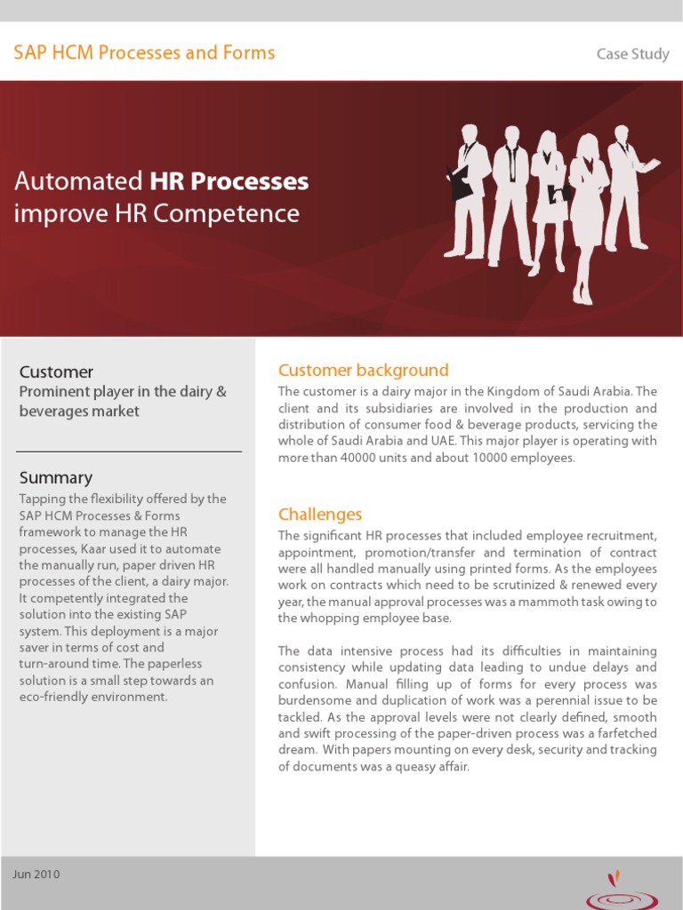 SAP HCM Processes and Forms Case Study | PDF | Business Process | Sap Se