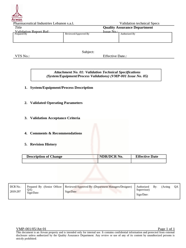 Attachment 1 For VMP | PDF | Business