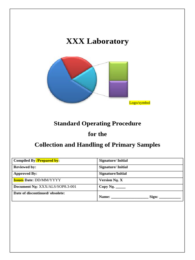 7.2-002 Procedure For Sample Collection and Handling | PDF | Medical ...