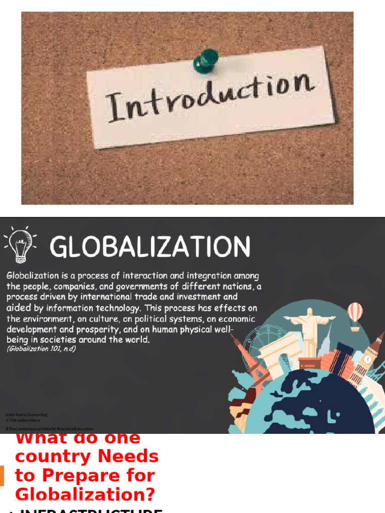 Preparing for Globalization: Key Factors | PDF | Globalization | Externality