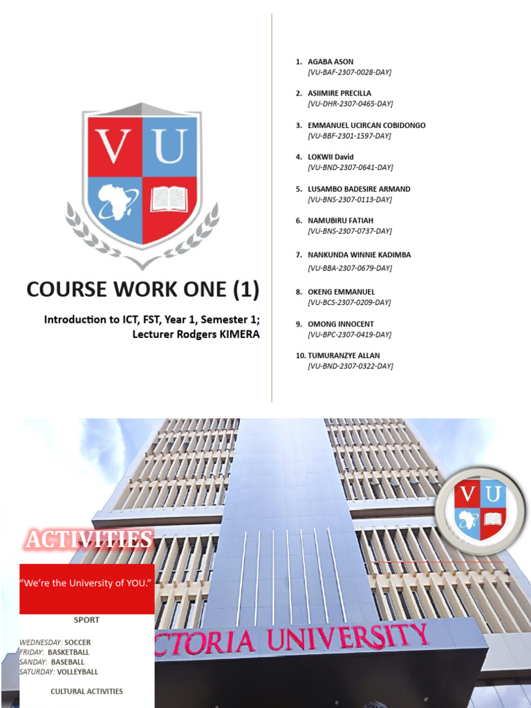 VU Prospectus: Courses and Activities | PDF | Banks