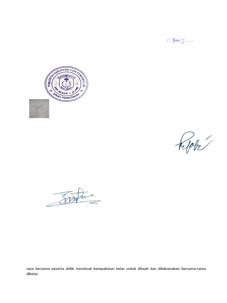 Cap Dan Tanda Tangan Kepsek Dan Basir | PDF