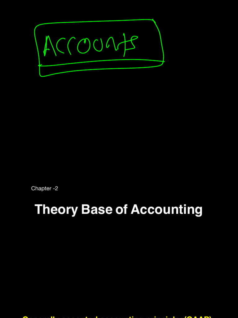 Theory Base of Accounting | PDF | Taxes | Debits And Credits