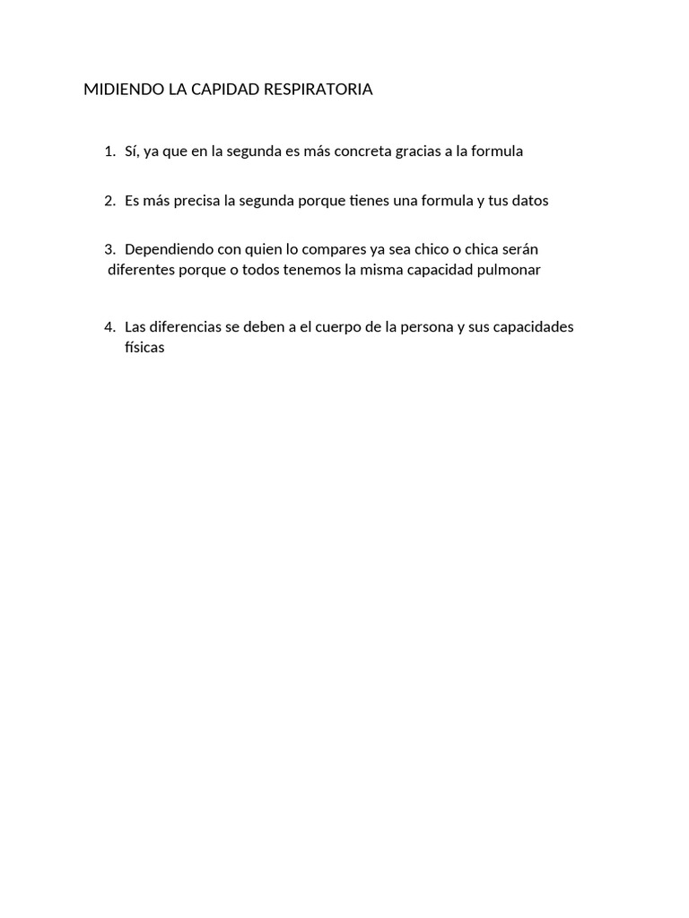 Cap Resp | PDF | Ciencia y matemáticas
