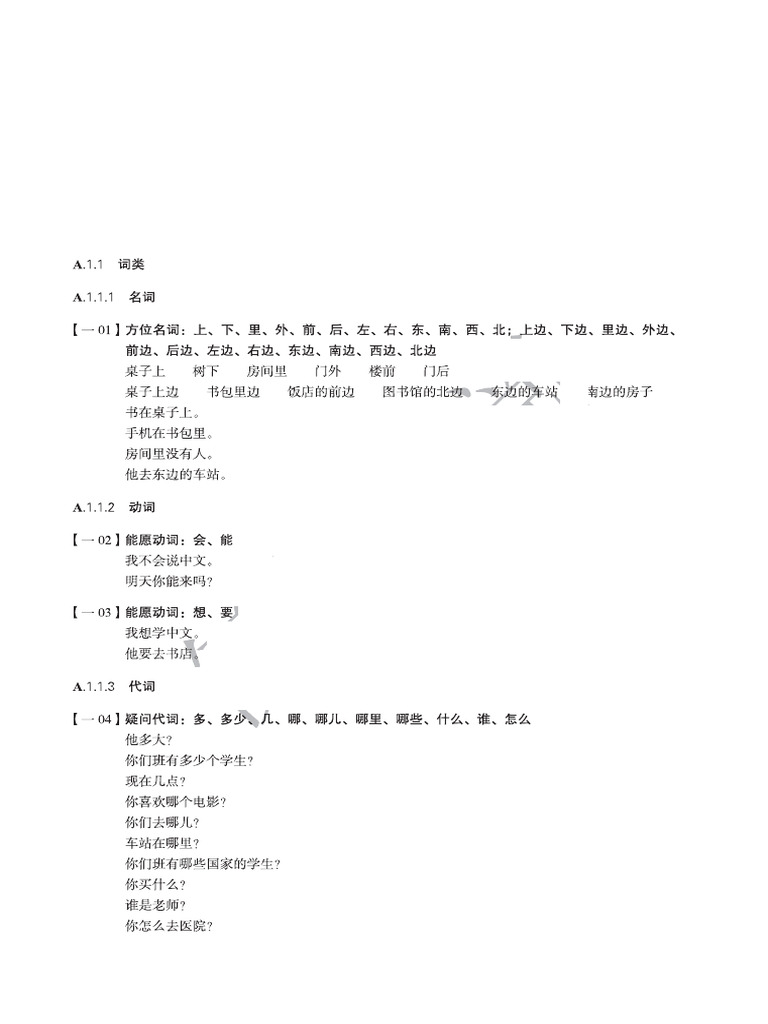 HSK 1 3 Grammar | PDF