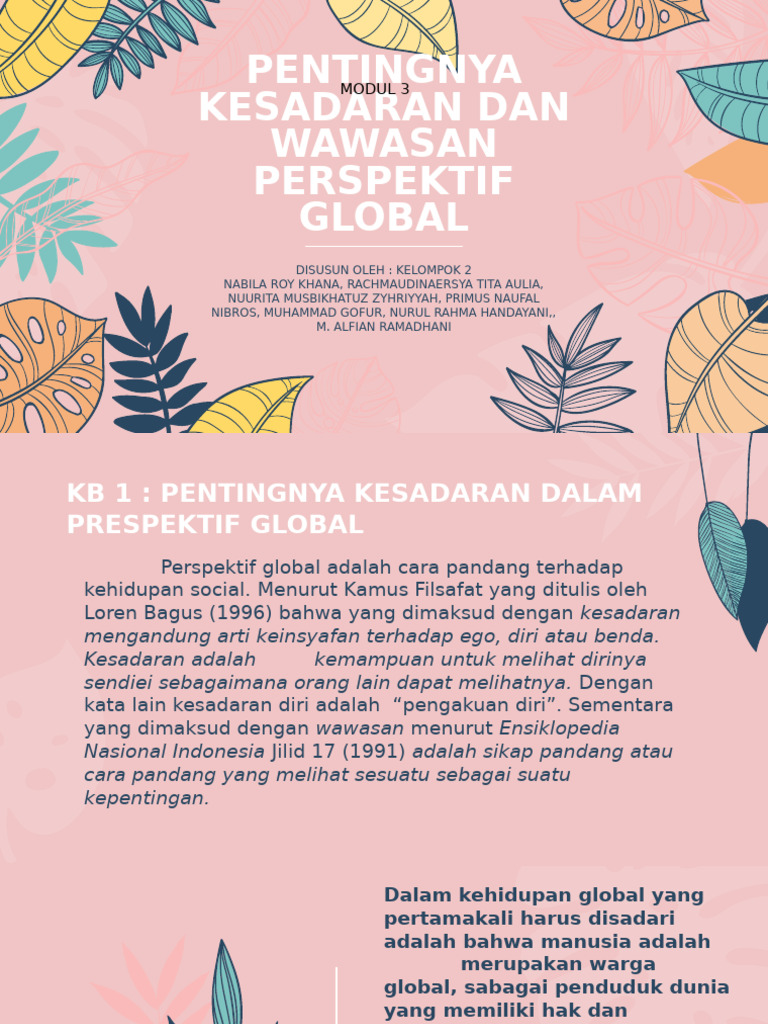Prespektif Global Modul 3 Kel 2 | PDF