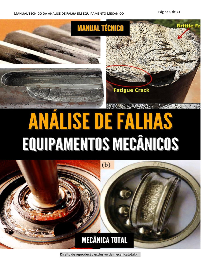 Cópia - Manual Técnico Das Análise de Falha | PDF | Fadiga (Engenharia ...