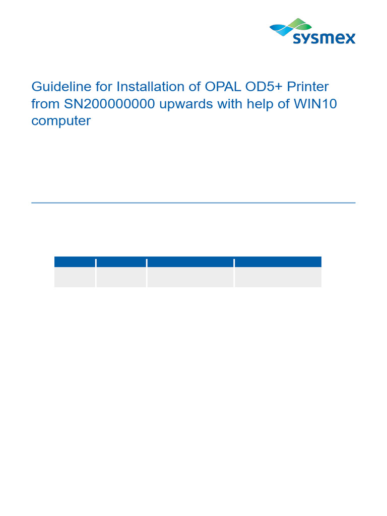 OPAL OD5+ WIN10 Installation Guideline 30092020-FMA | PDF | Windows 10 | Barcode