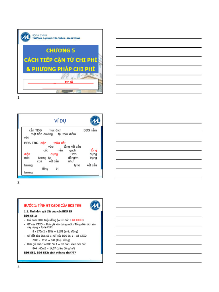 Chuong 5 - TDG Theo Cach Tiep Can Tu Chi Phi - HK3.2024 | PDF