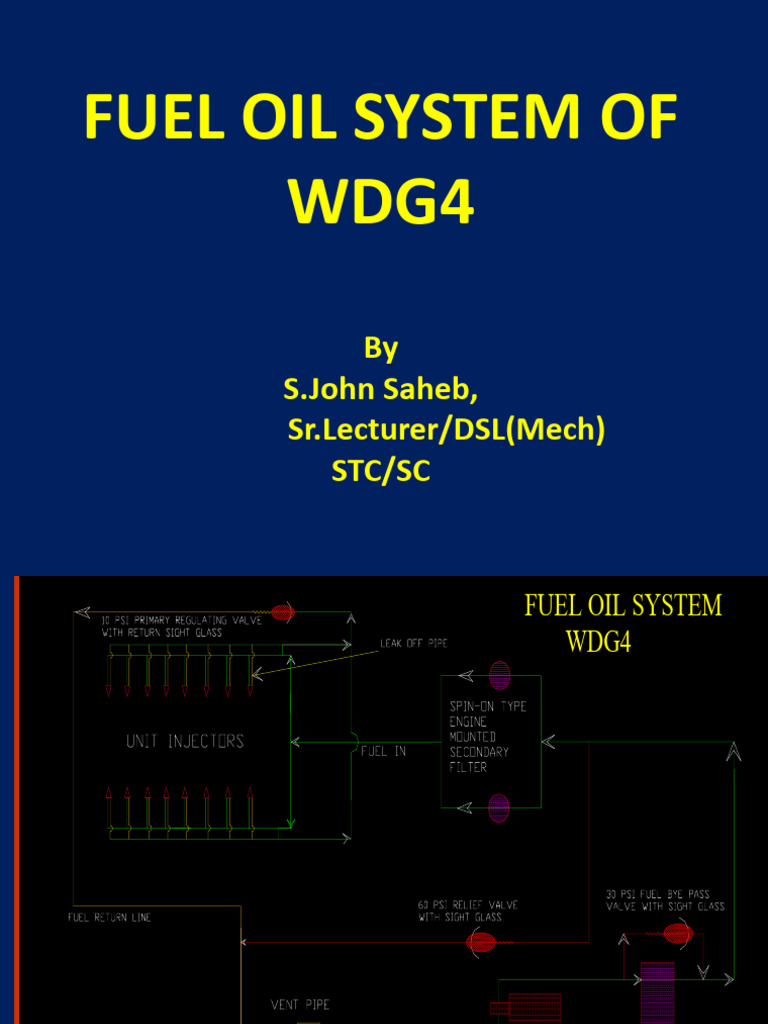 WDG4 Fuel Oil System Overview | PDF | Home & Garden | Technology ...