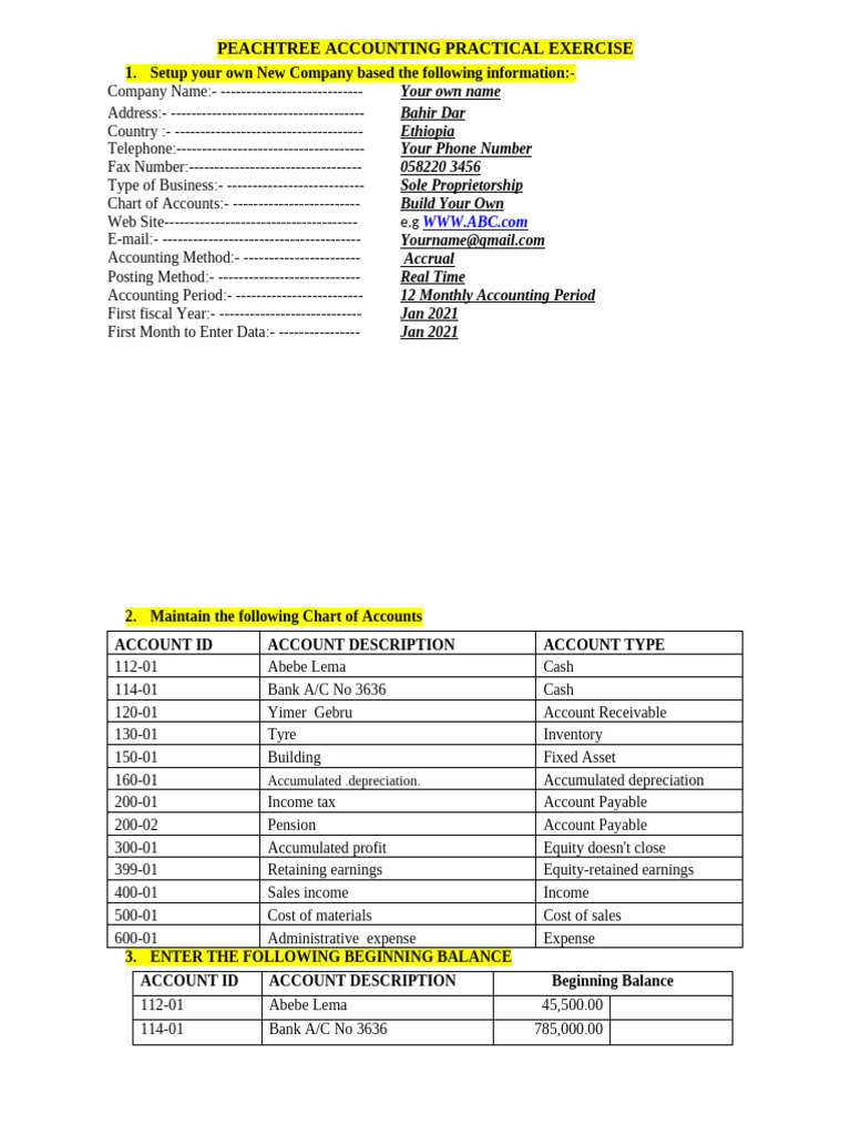Exercise | PDF | Depreciation | Expense