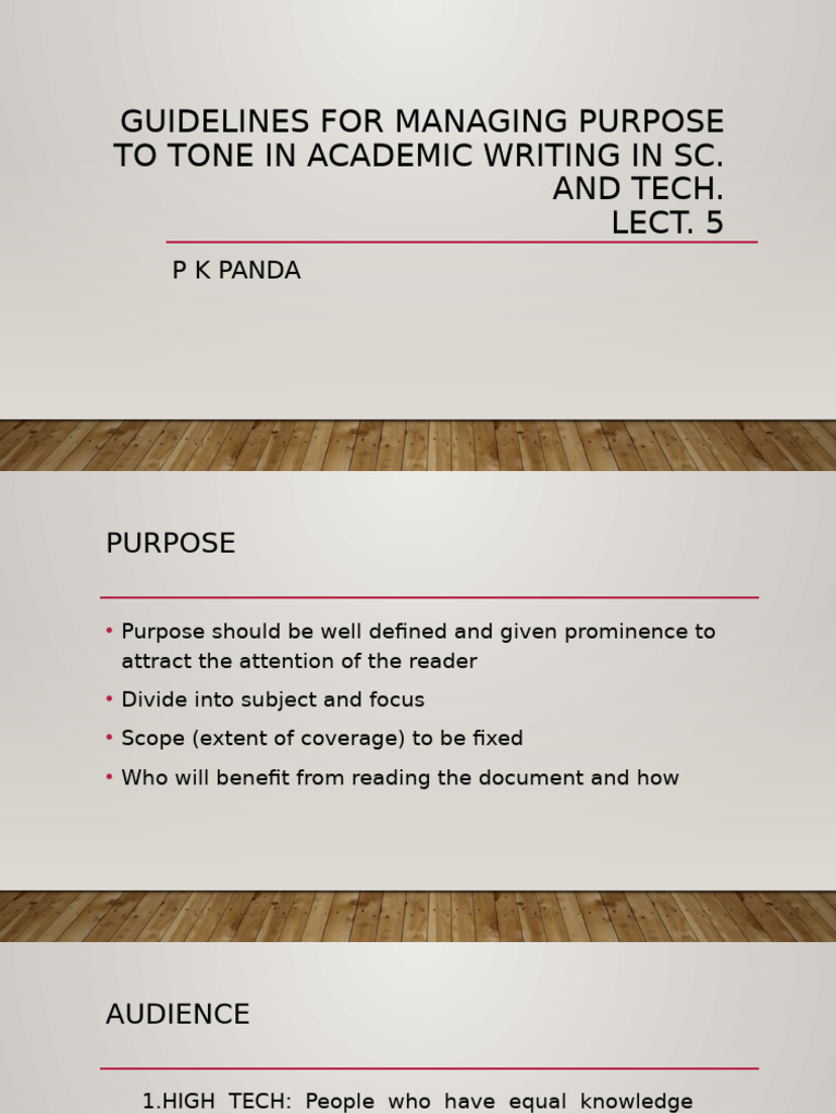 Lect-5 Guidelines For Managing Purpose To Tone | PDF | Human Communication | Cognition