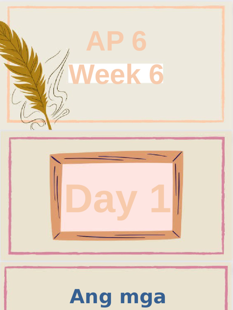 Ap 6 Q2 Week 6 1 | PDF