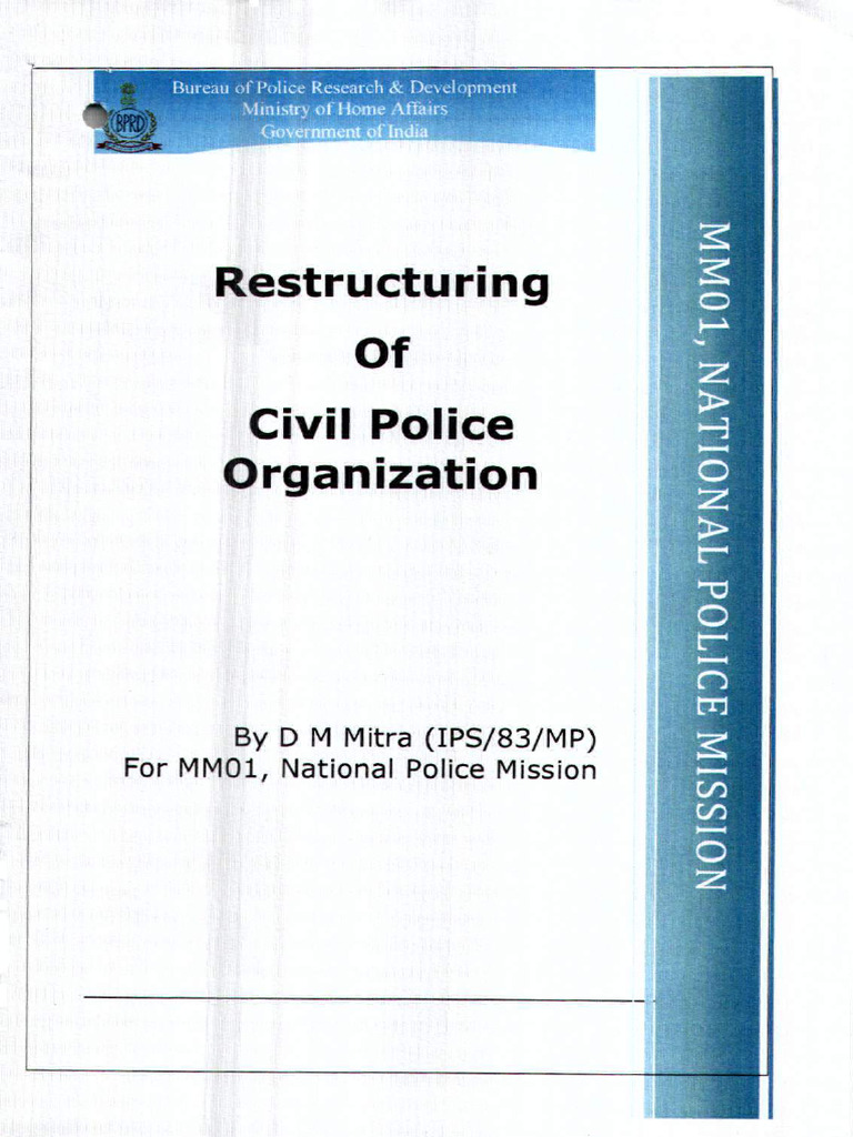Restructuring of Civil Police Organization-1 | PDF