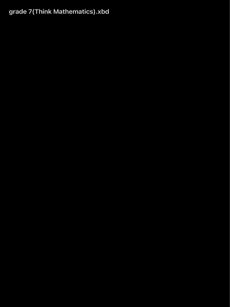 Grade 7 (Think Mathematics) .XBD 2 | PDF