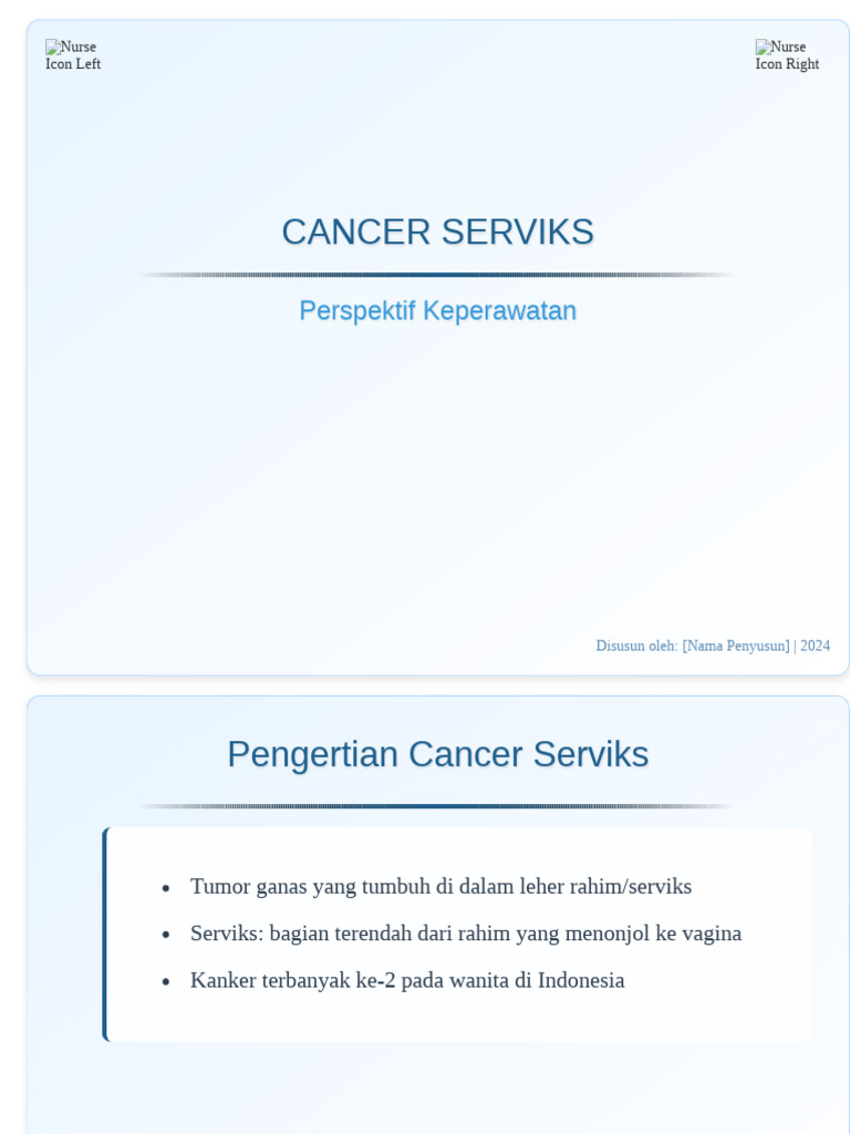 Cancer Serviks Updated | PDF | Kesehatan Holistik | Sains & Matematika