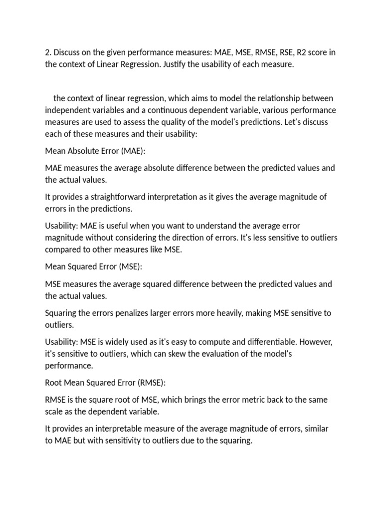 ML | PDF | Errors And Residuals | Mean Squared Error