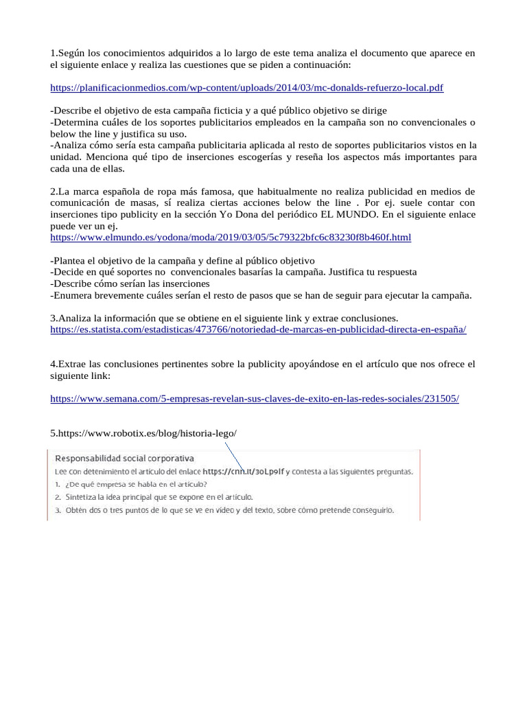 Actividades Aula Tema 3 | PDF