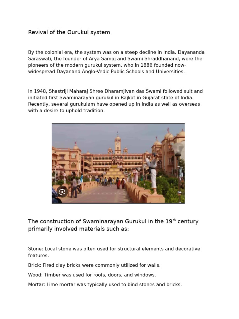 Revival of The Gurukul System | PDF | Brick | Architectural Design