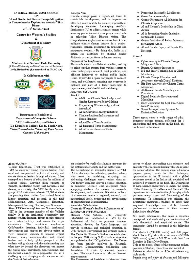 Ai And Gender In Climate Change Mitigation International